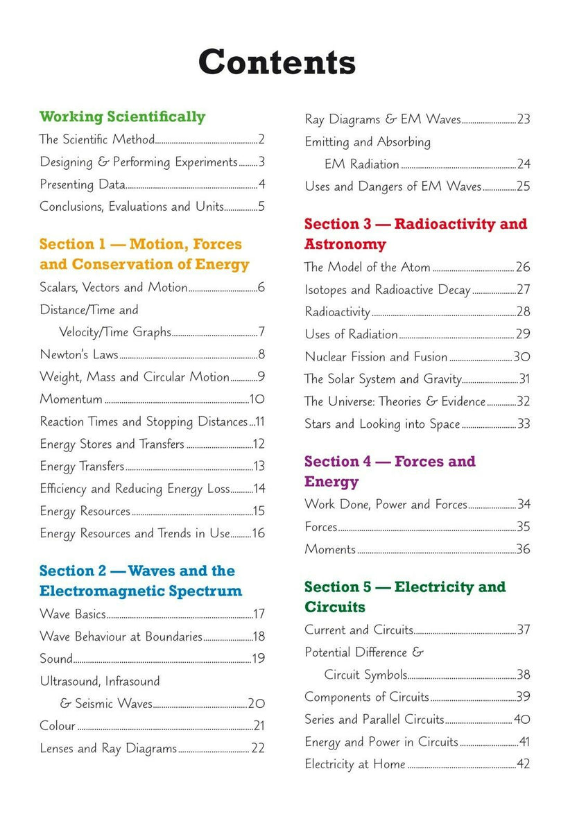 GCSE Physics Edexcel Knowledge Organiser and Retriever CGP NEW – Books & Goods
