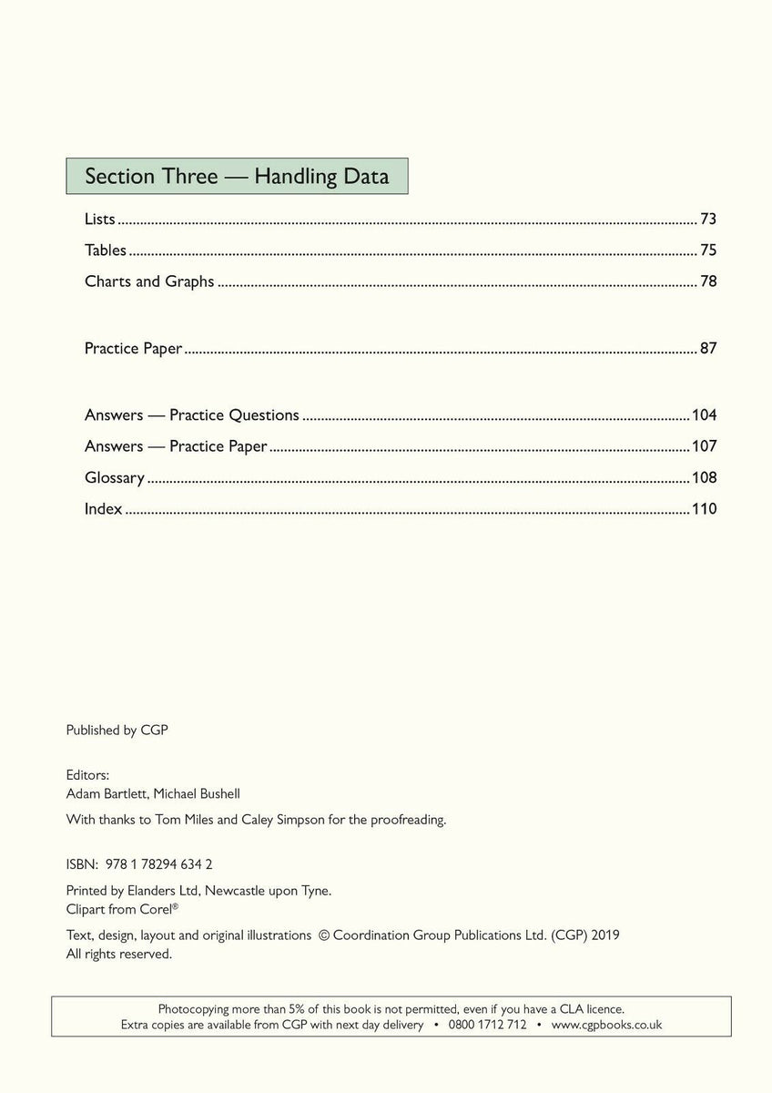 Functional Skills Maths Entry Level 3 Study and Test with Answer CGP ...