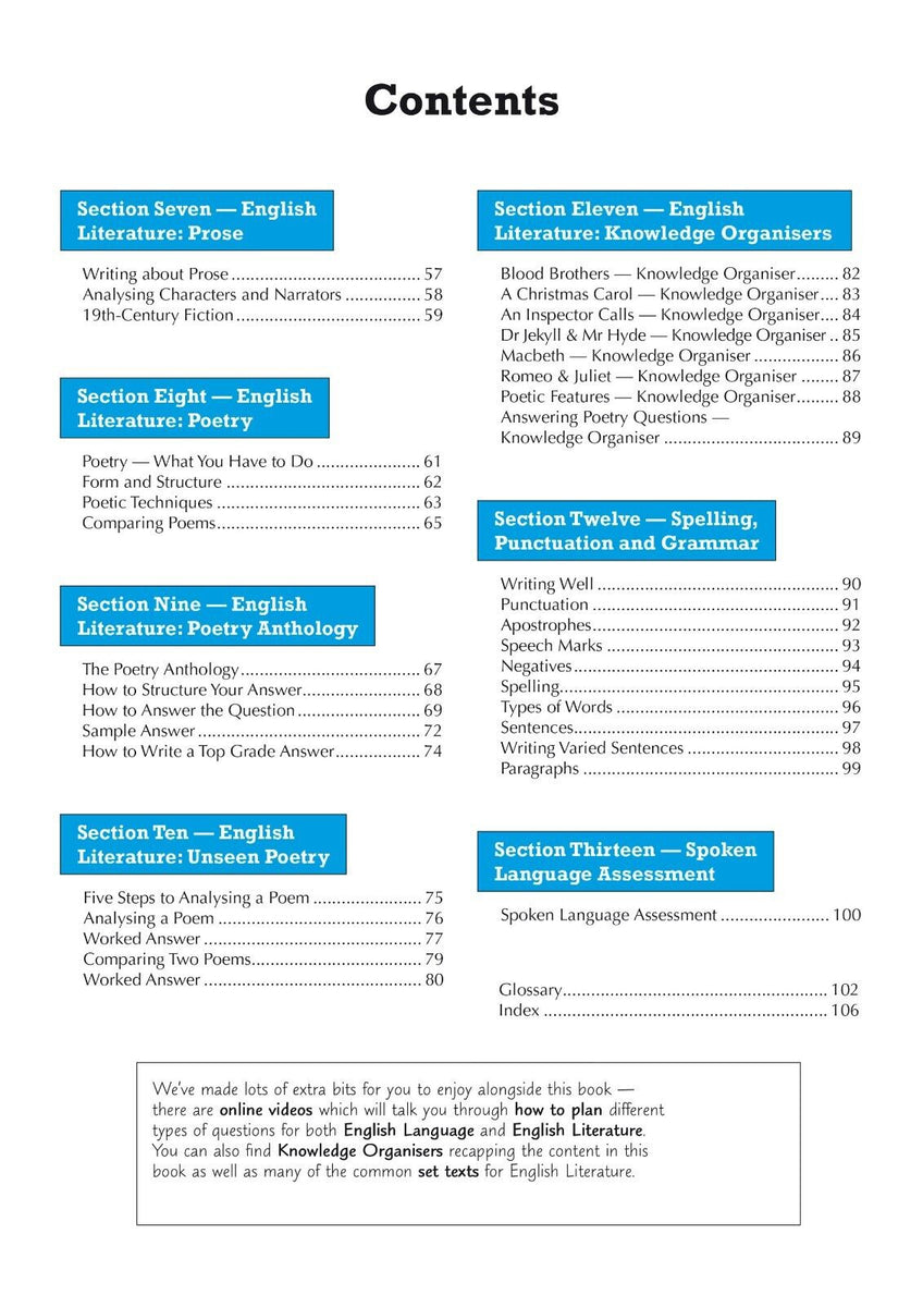 New GCSE English Language & Literature Revision Guide Key Stage 4 Cgp ...
