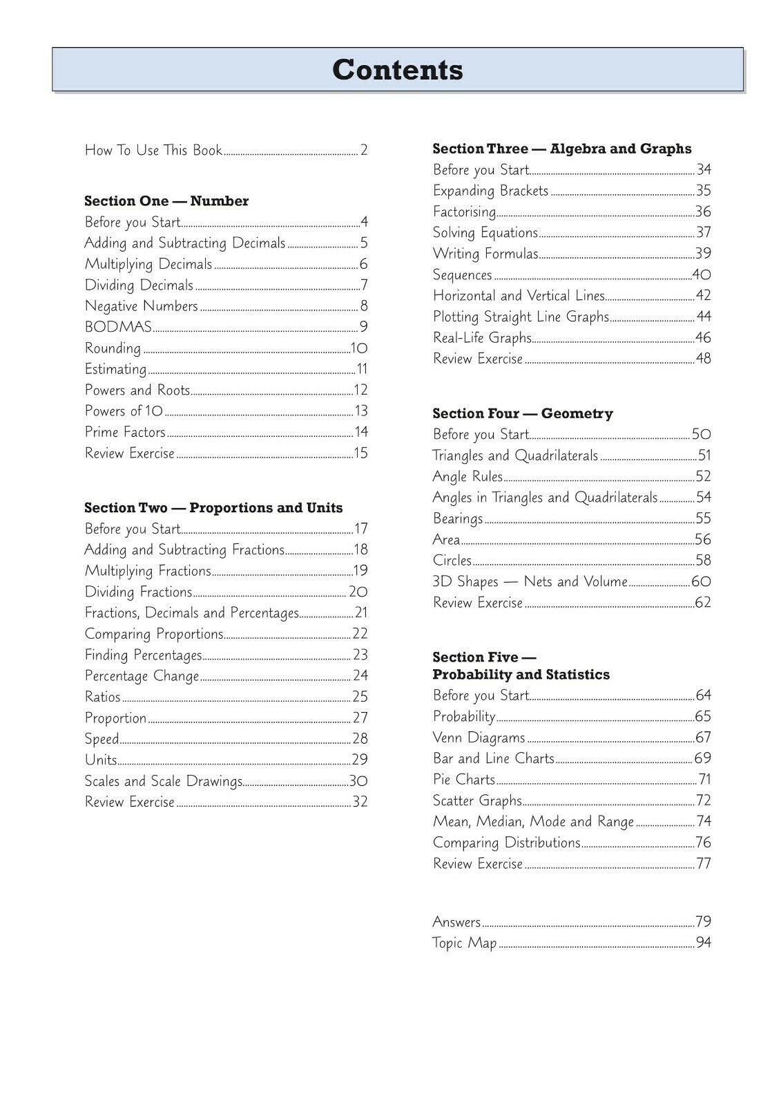Workbook Textbooks High School Geometry Workbook CGP Year 9 KS3 Maths ...