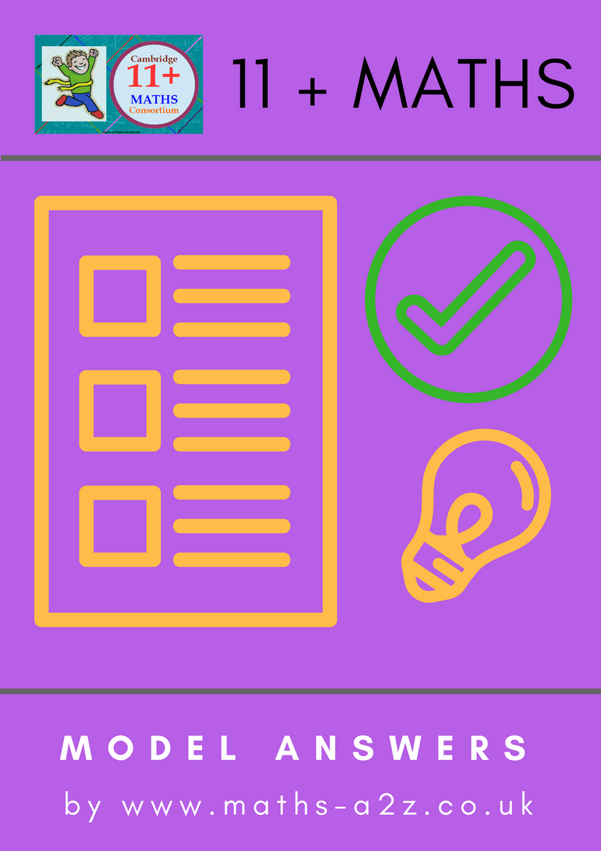 Model Answers for 11+ Maths Oundle School Past Paper 2012 Forth Form E ...