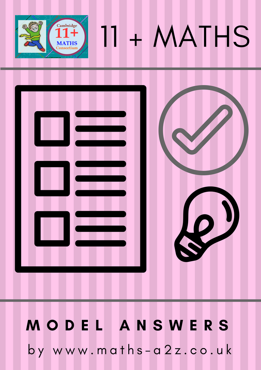 Model Answers for 11+ Maths The Perse School Specimen Past Paper 3 ...